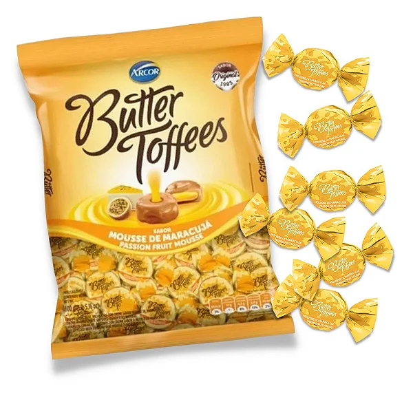 Arcor Bala Butter Toffee Maracuja Bag 500g | Brazilian Market NYC ...